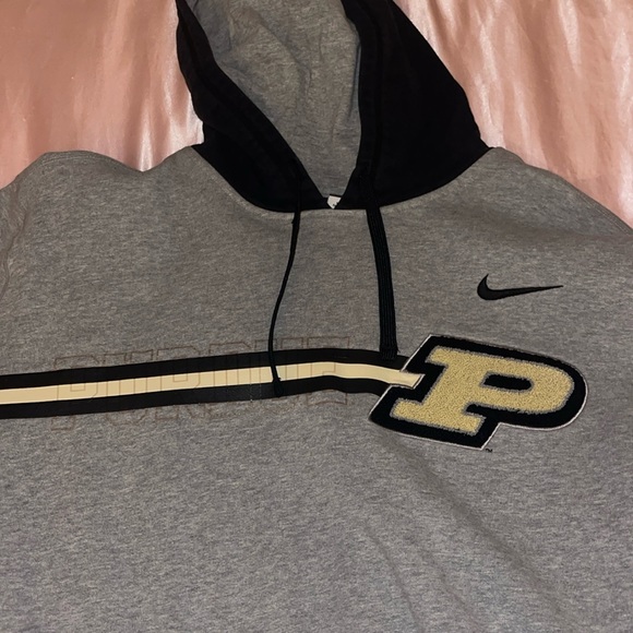 Nike | Tops | Vintage Nike Purdue Oversized Hoodie | Poshmark